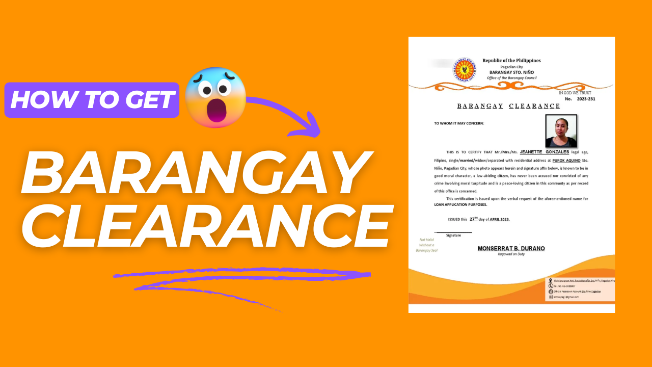 Barangay Clearance Online | Getting Barangay Clearance in the Philippines - National Police ...